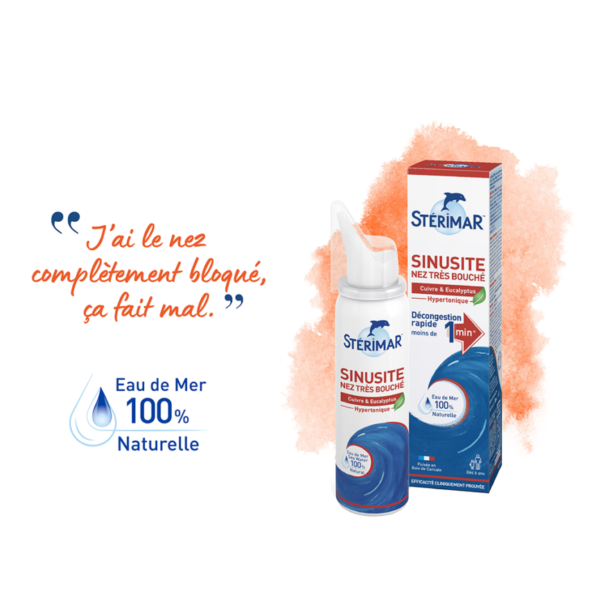 Sinusite nez très bouché - Sterimar FR